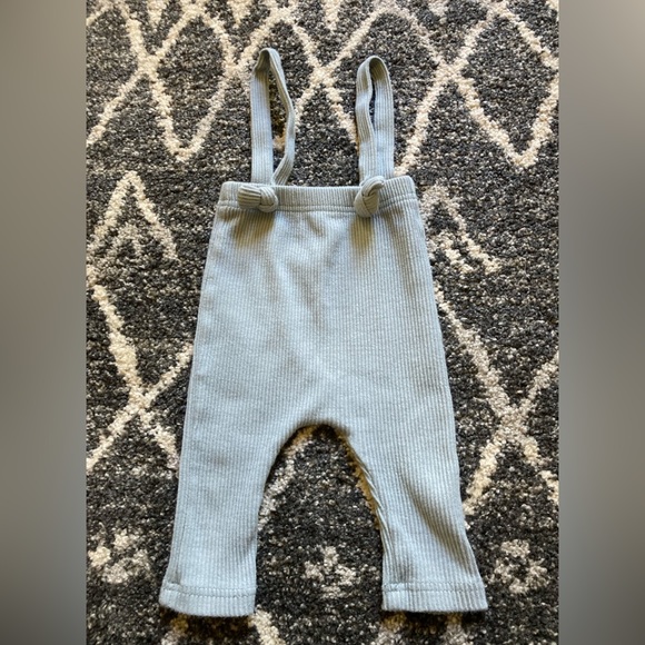 Bottoms | 68 Months Boys Baby Blue Knitted Overalls | Poshmark